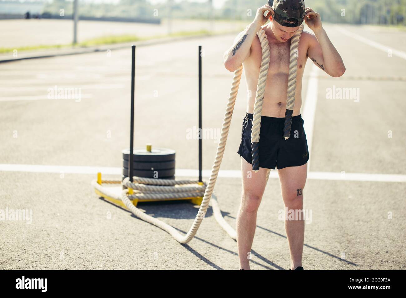 Sled push hi-res stock photography and images - Alamy