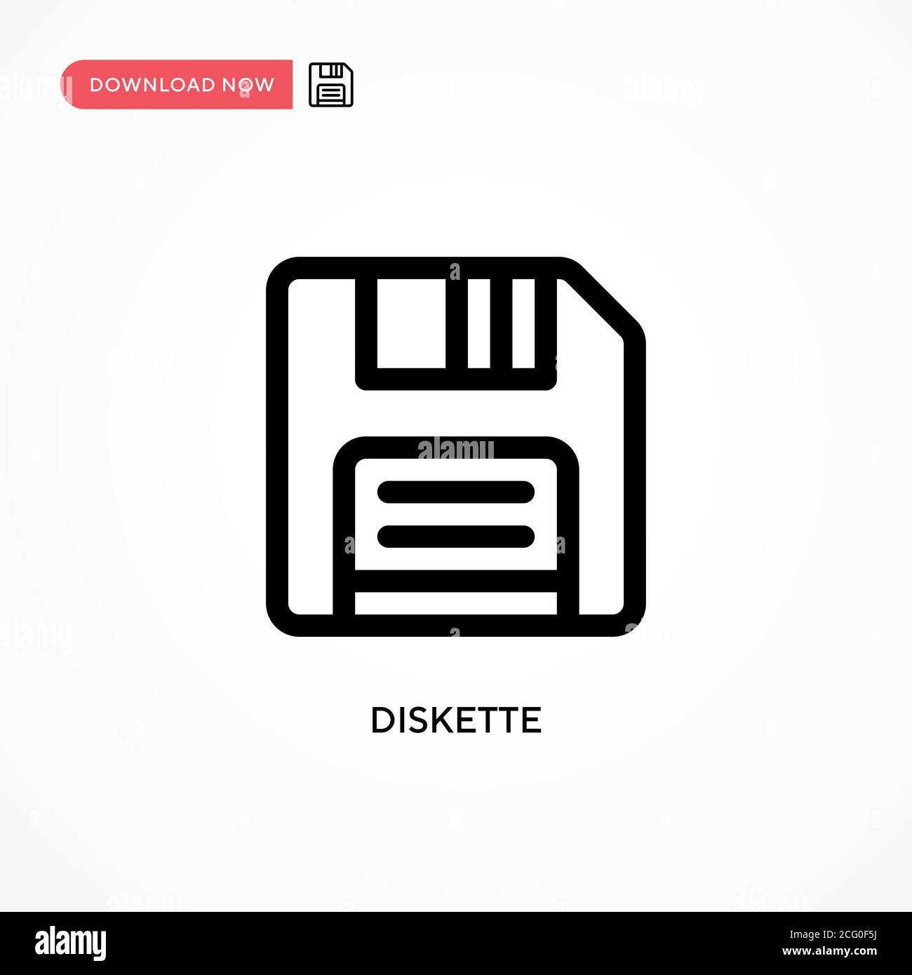 Diskette Simple vector icon. Modern, simple flat vector illustration for web site or mobile app ...