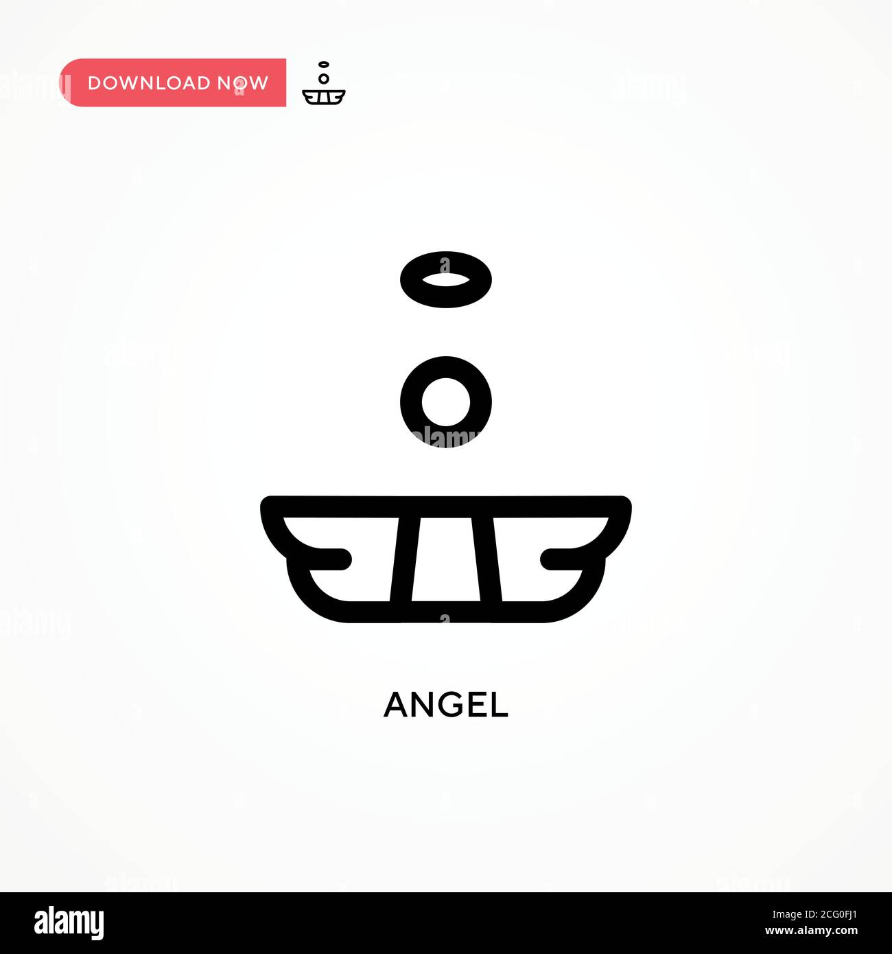 Angel Simple vector icon. Modern, simple flat vector illustration for ...