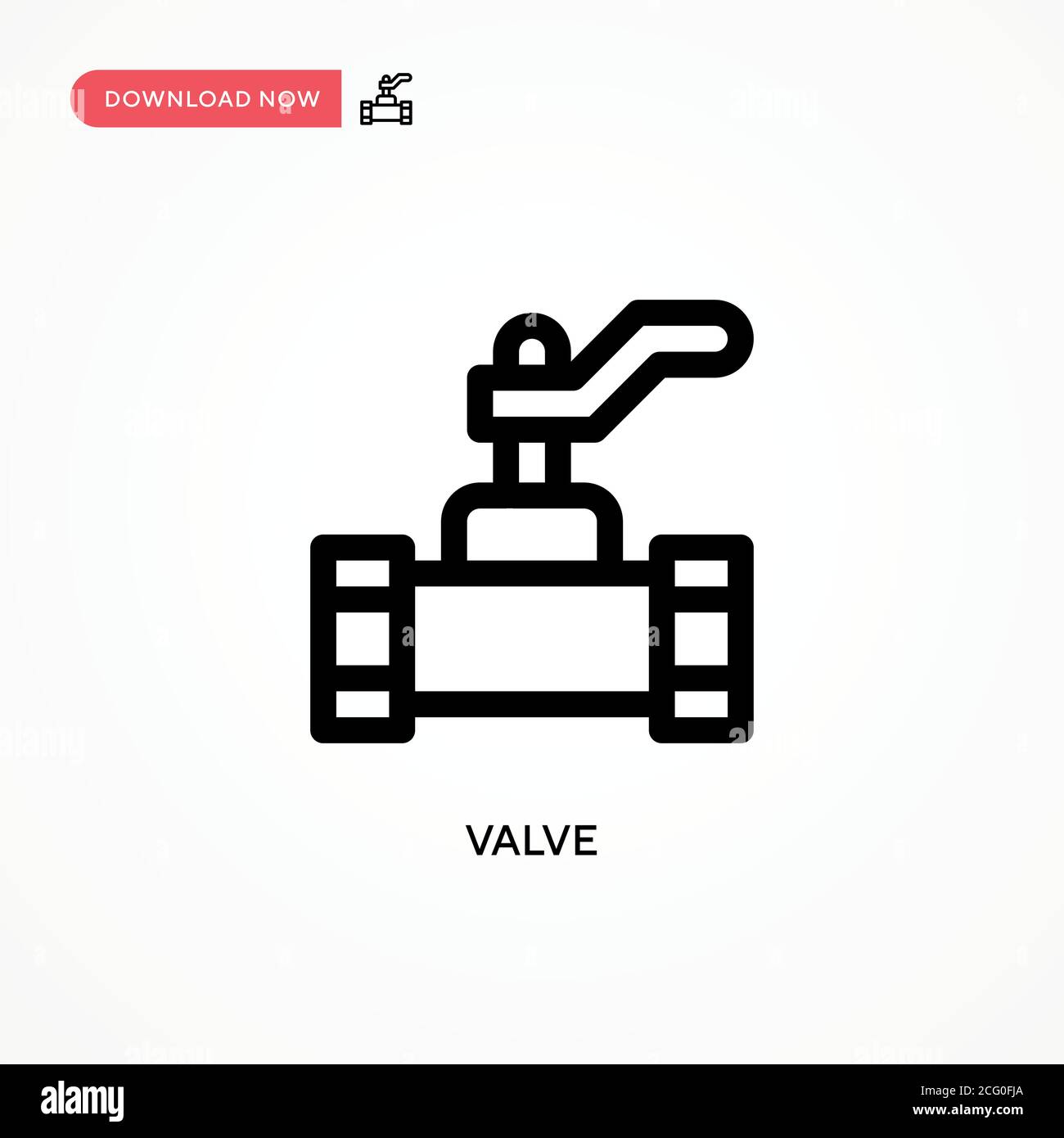 Valve Simple vector icon. Modern, simple flat vector illustration for ...