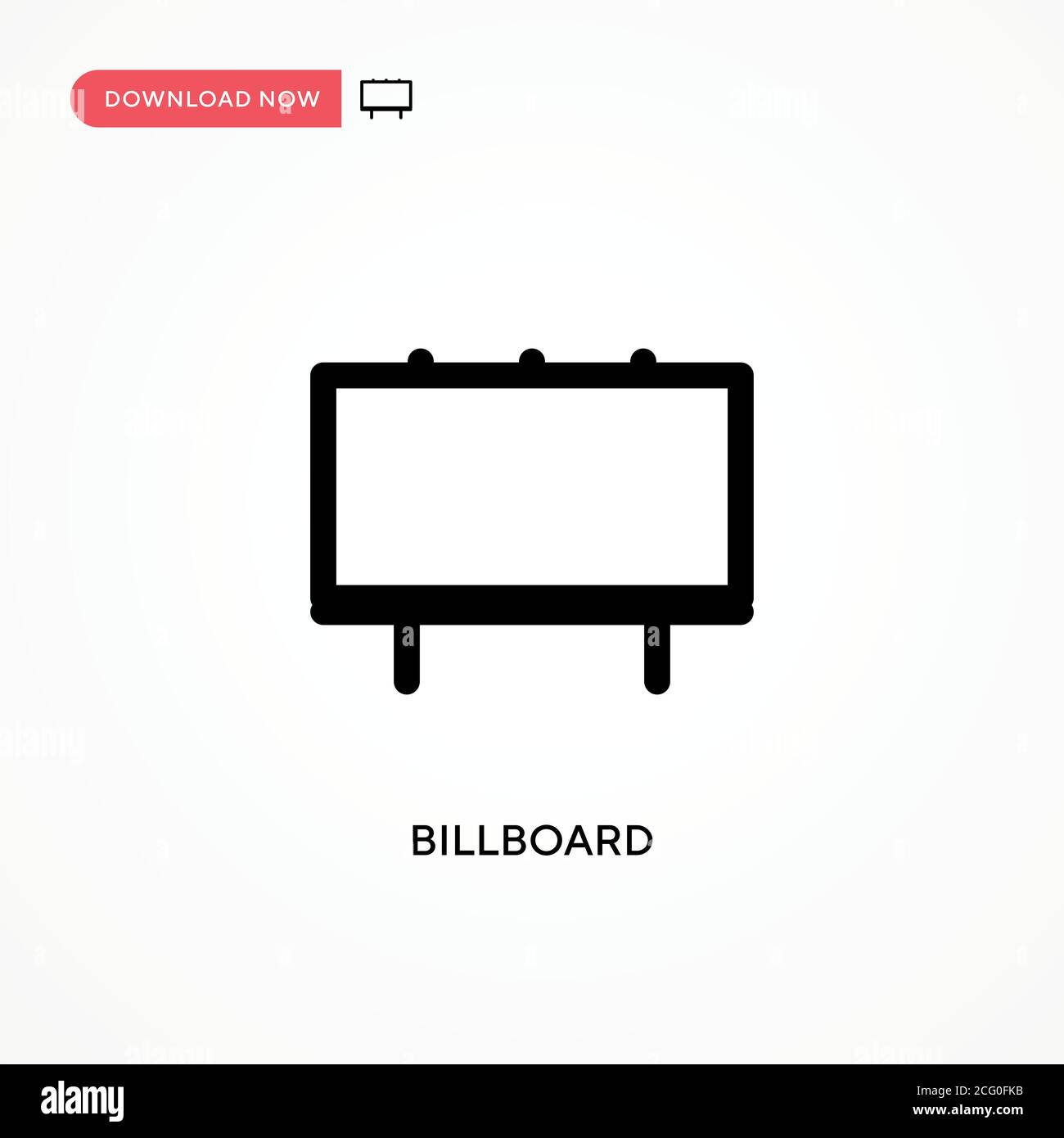 Billboard Simple vector icon. Modern, simple flat vector illustration ...