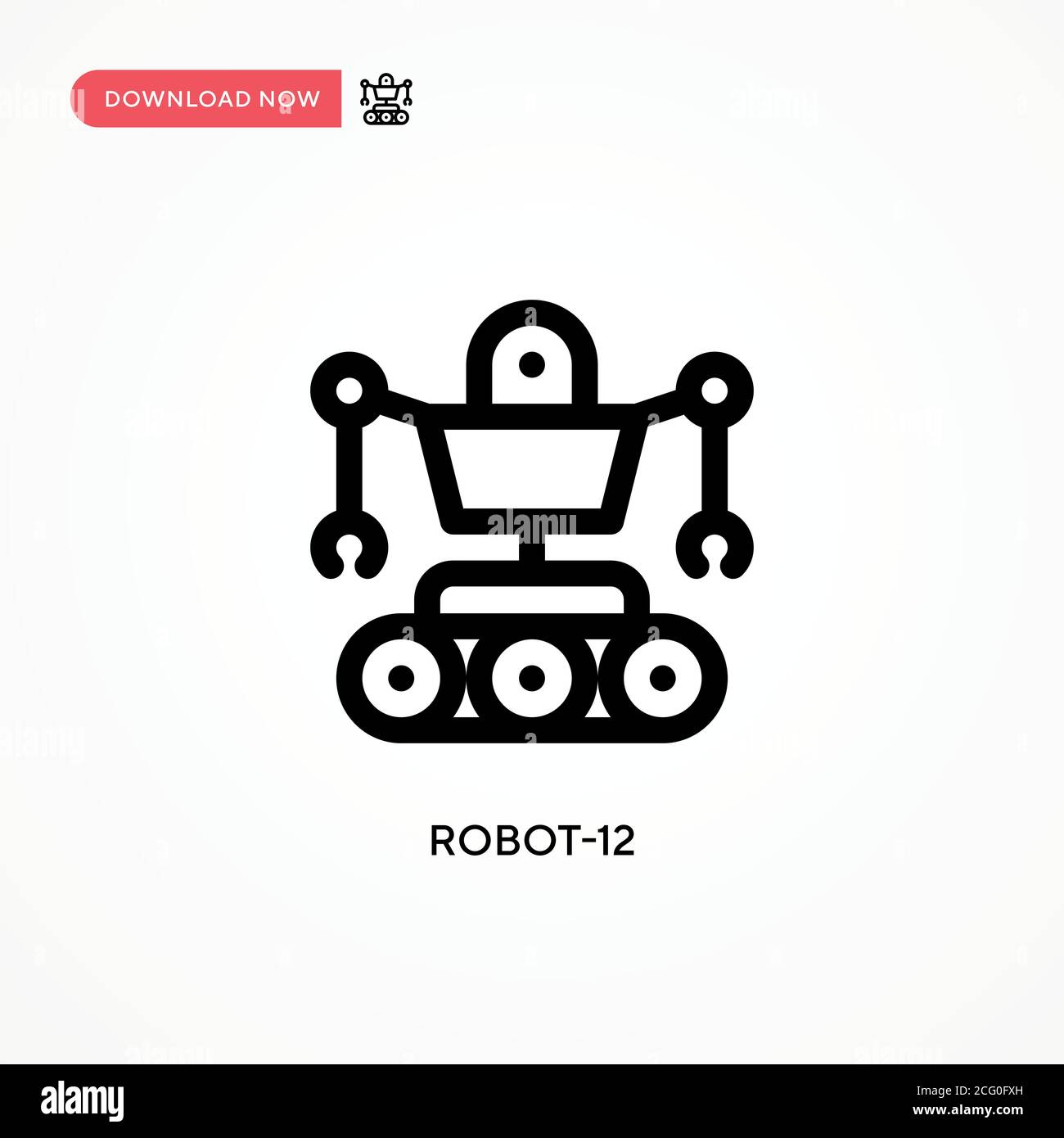 Robot-12 Simple vector icon. Modern, simple flat vector illustration ...