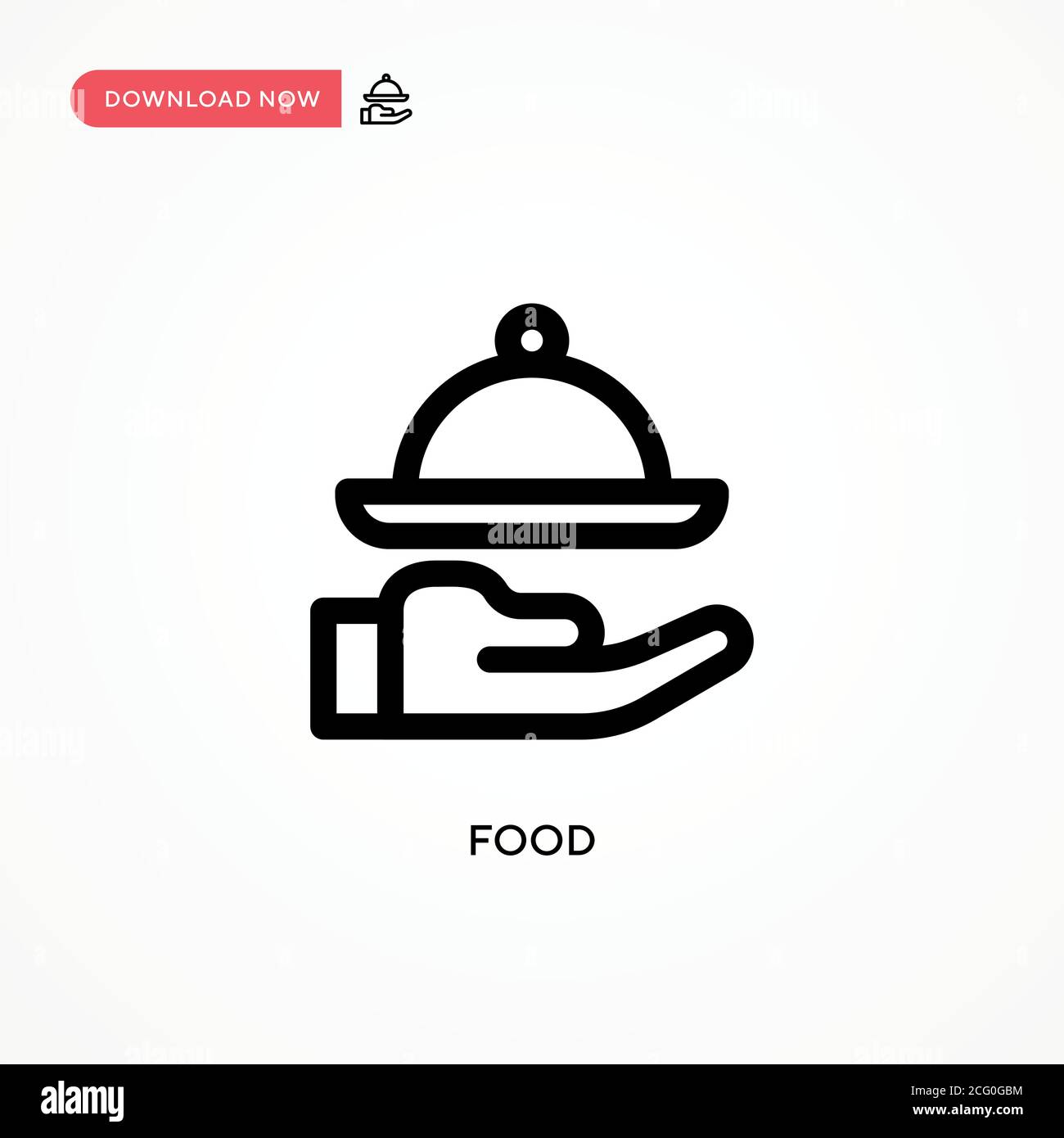 Food Simple vector icon. Modern, simple flat vector illustration for ...