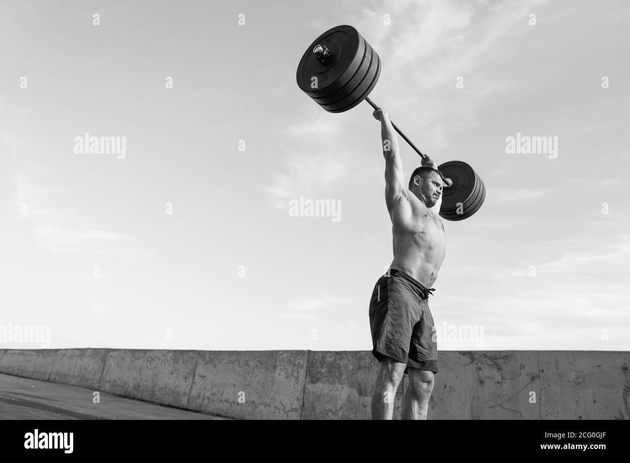 Together working out Black and White Stock Photos & Images - Alamy