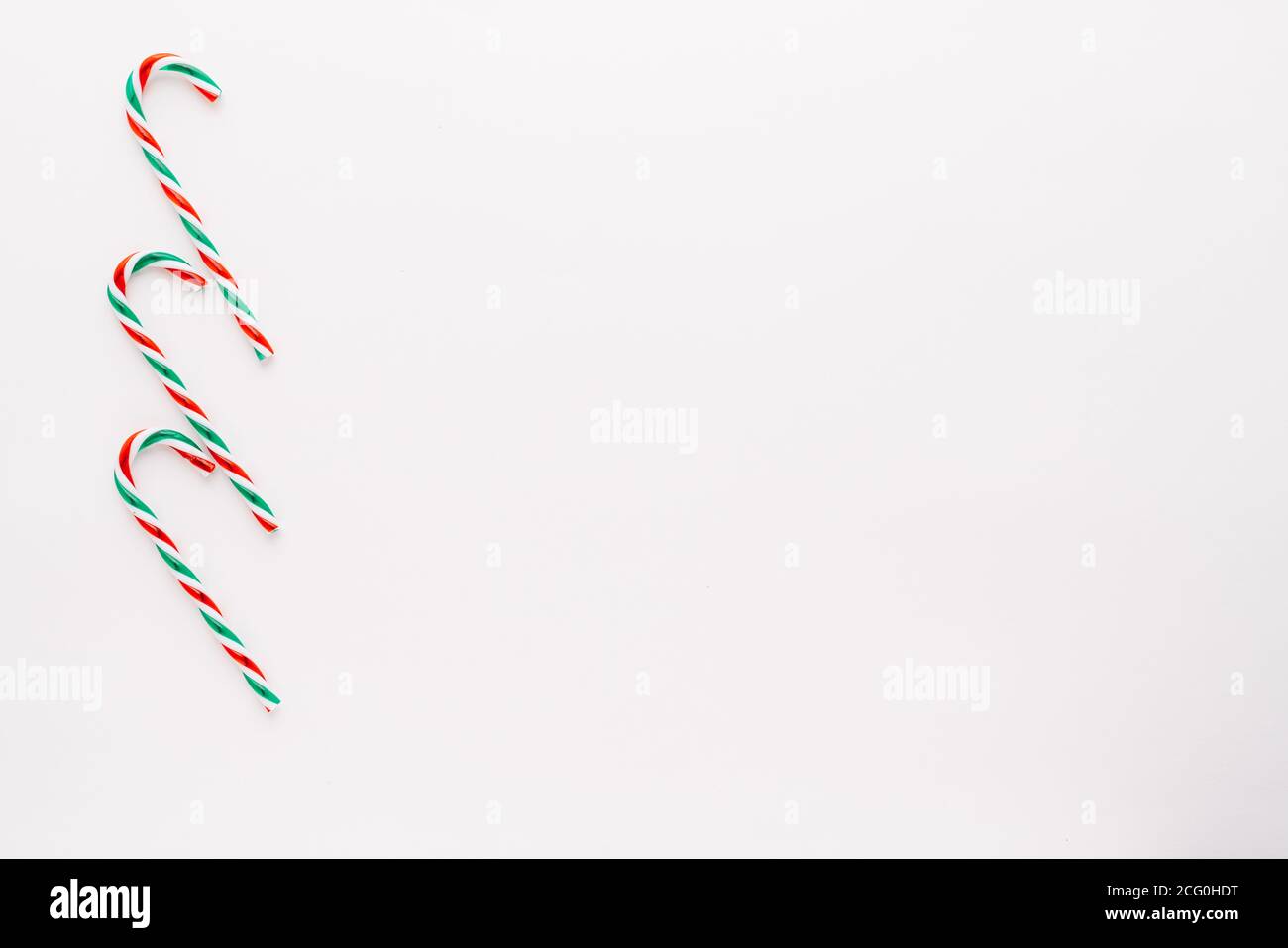 Traditional christmas sweets, candy cane sweets on white background ...