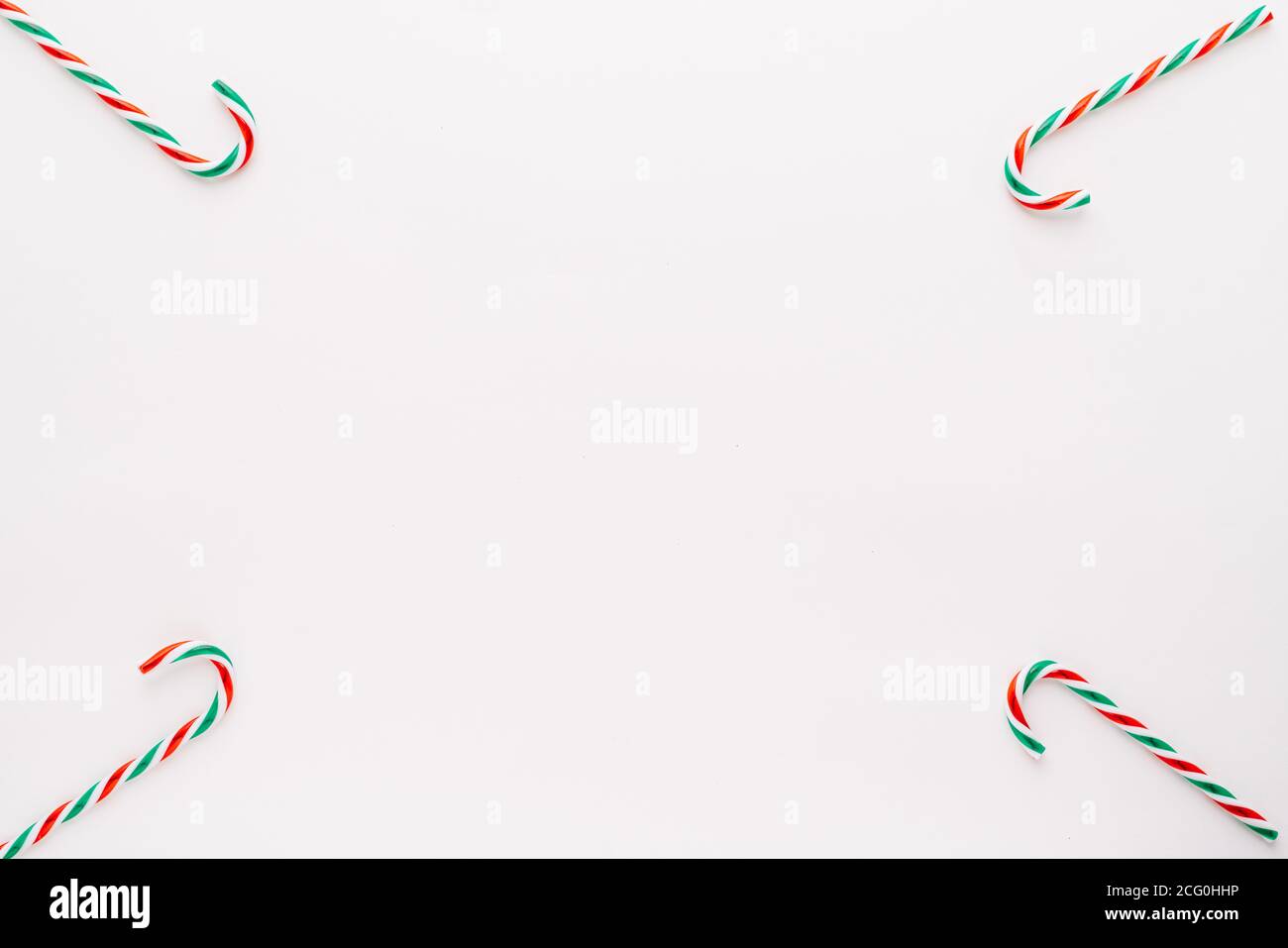 Traditional christmas sweets, candy cane sweets on white background ...