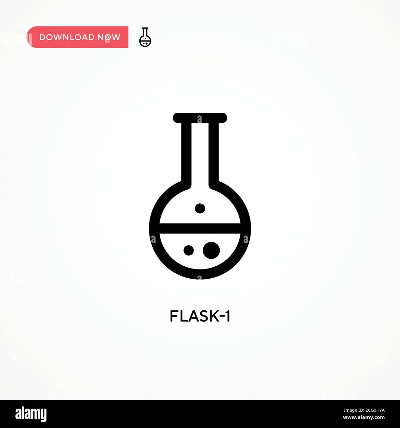 Flask-1 Simple vector icon. Modern, simple flat vector illustration for ...