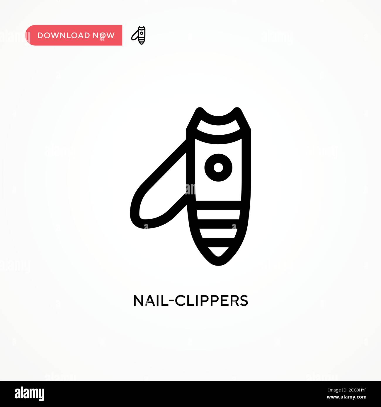 Modern nail logo Stock Vector Images - Alamy