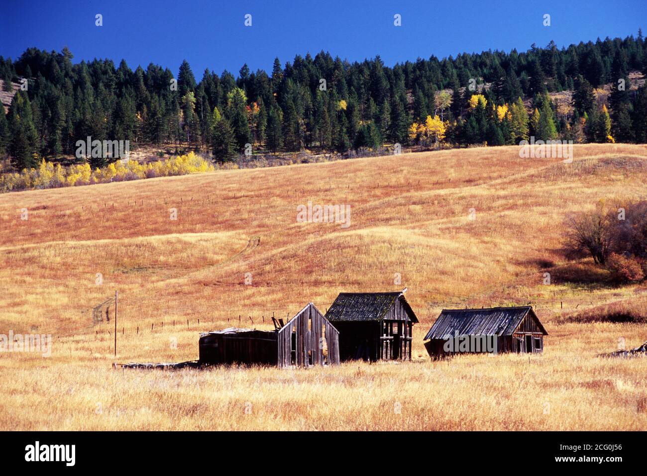 Rustic ranch buildings, Okanogan County, Washington Stock Photo - Alamy