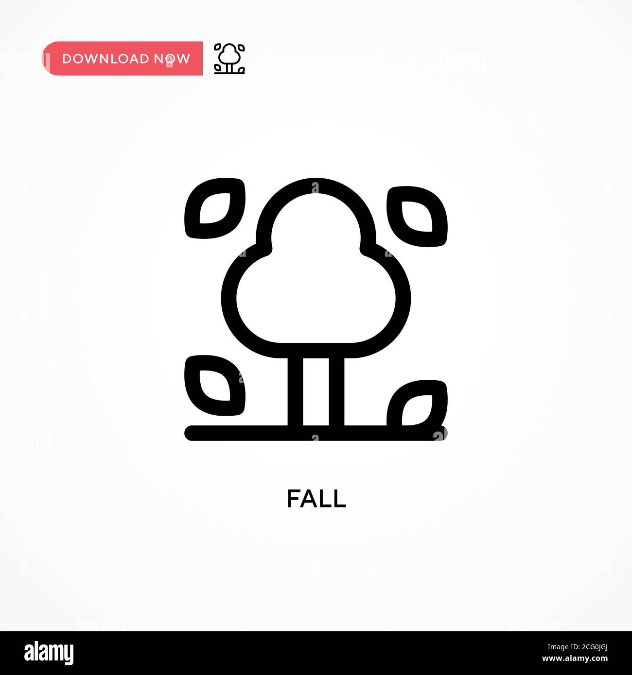 Fall Simple vector icon. Modern, simple flat vector illustration for ...
