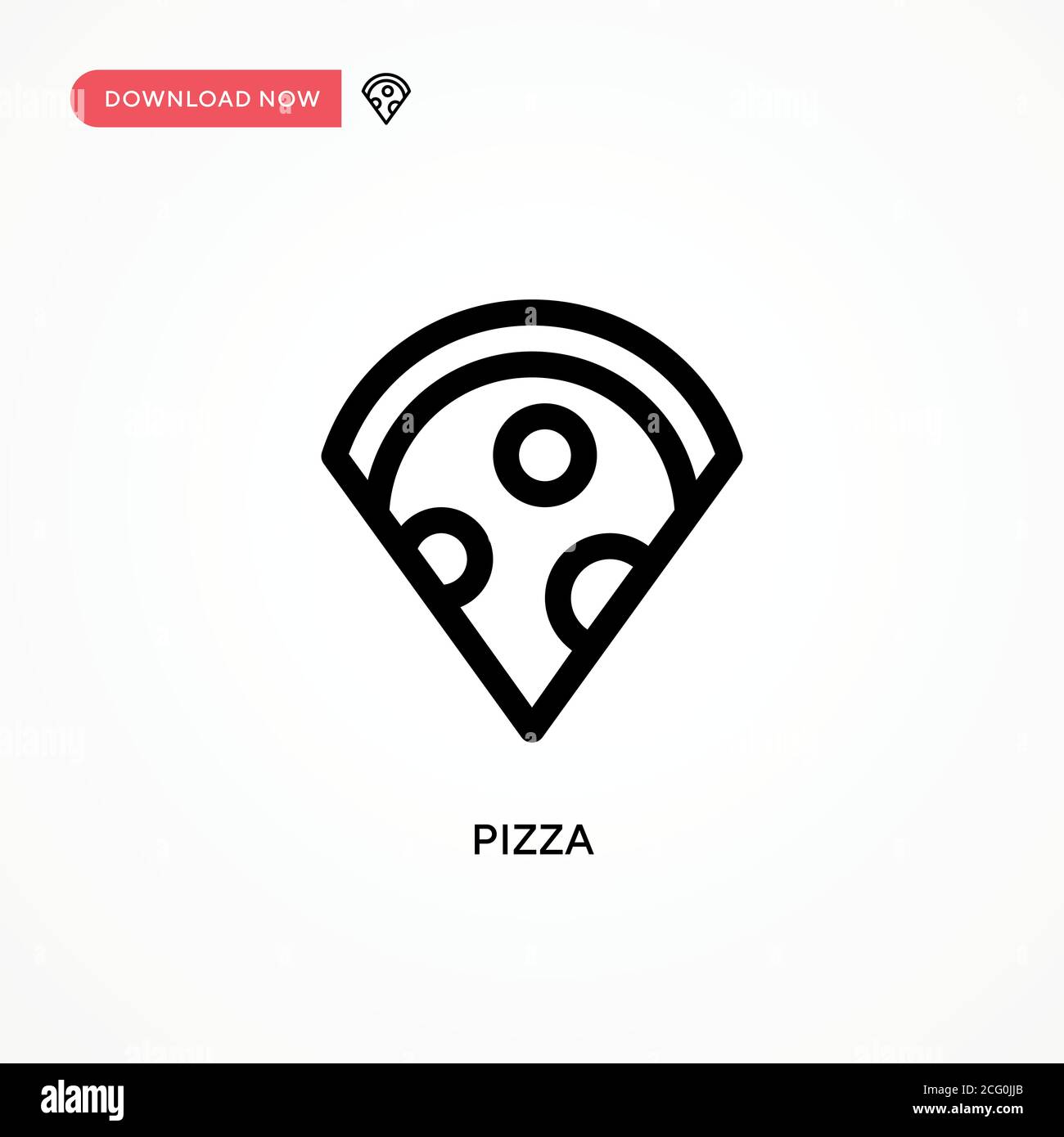 Pizza Simple vector icon. Modern, simple flat vector illustration for ...