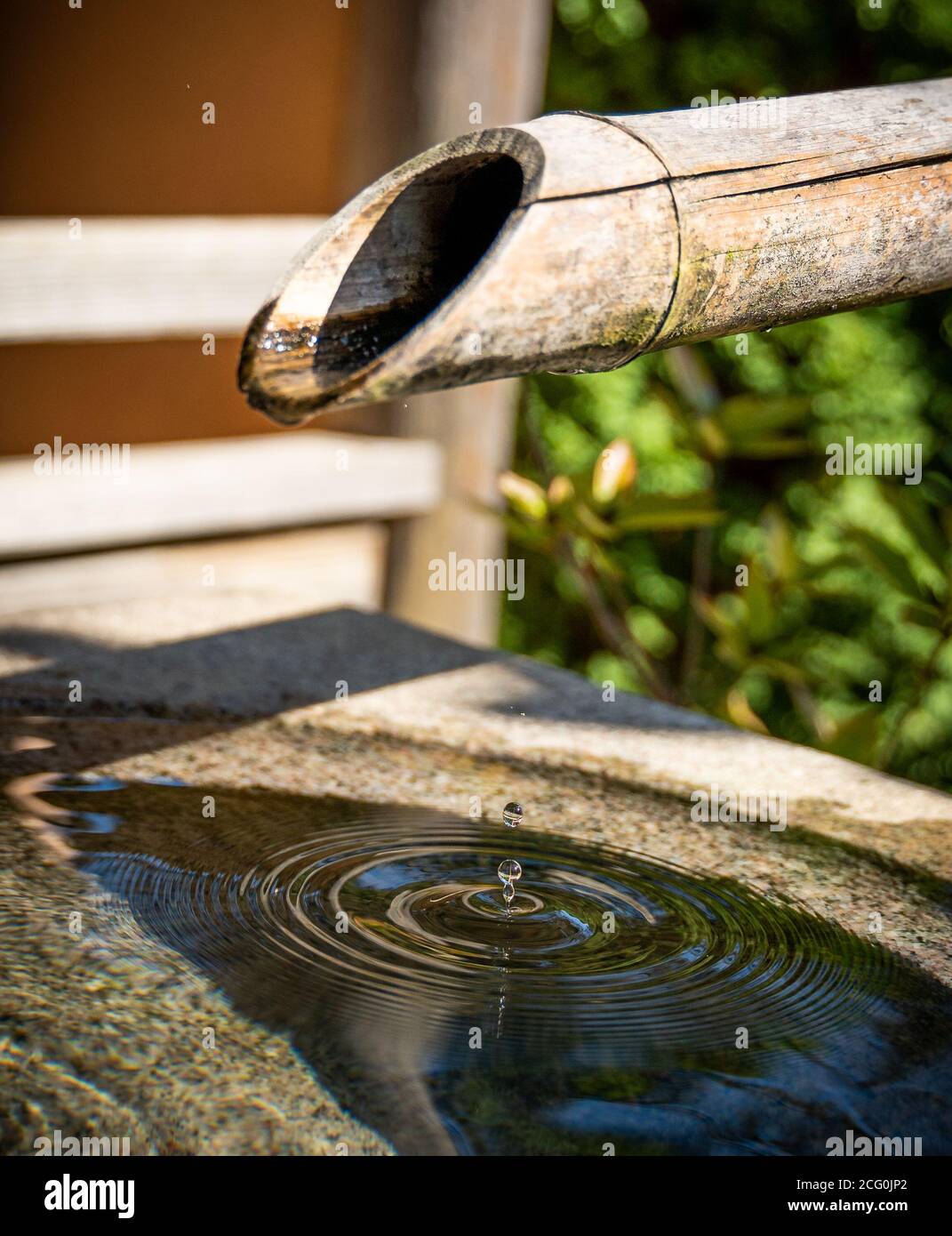 Water drop and ripples Stock Photo - Alamy
