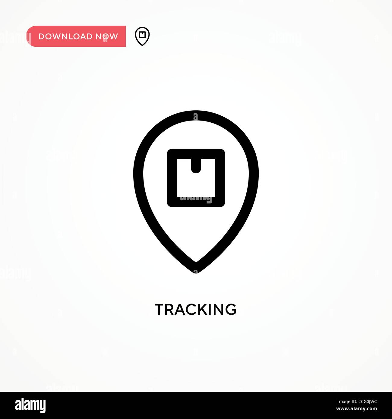 Tracking Simple vector icon. Modern, simple flat vector illustration ...