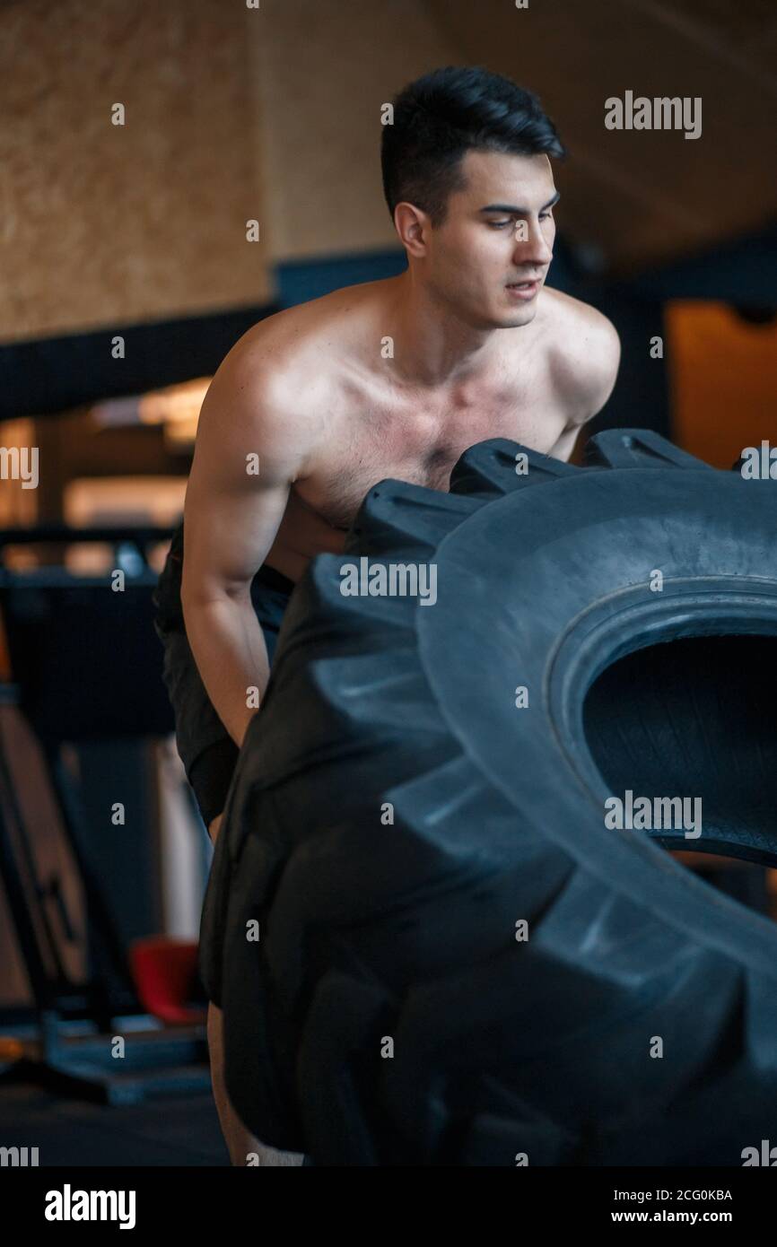 Sport guy flipping big hi-res stock photography and images - Alamy