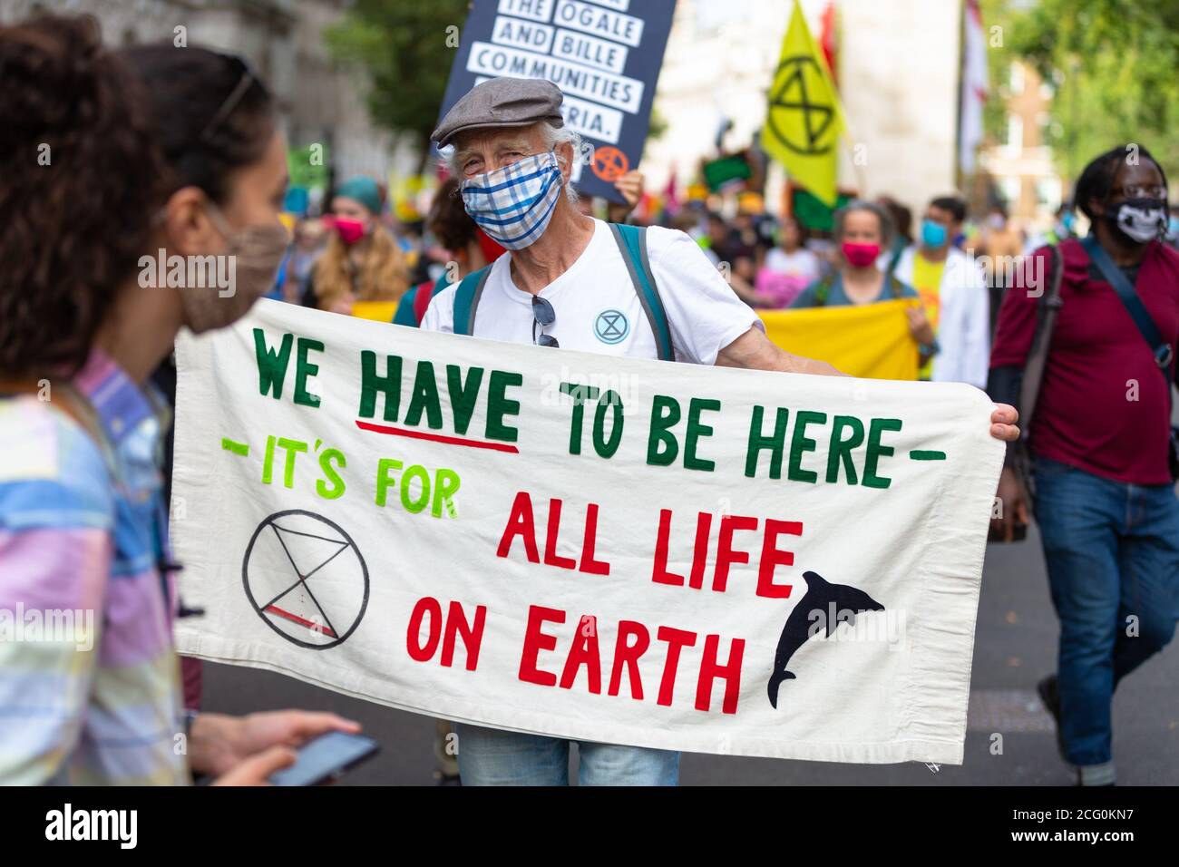 Old man protest hi-res stock photography and images - Alamy