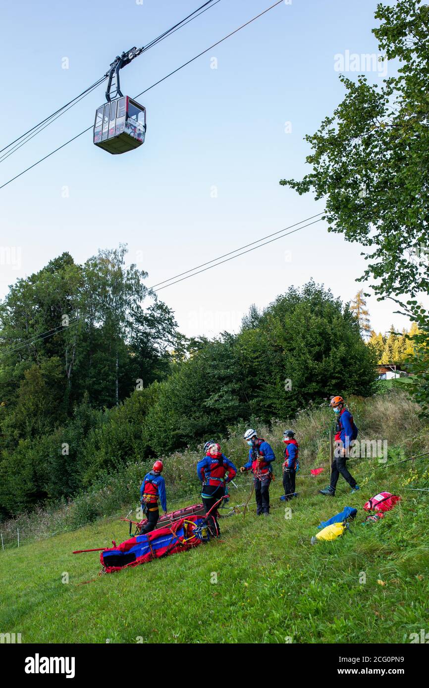 Horben, Germany. 08th Sep, 2020. Members of the Black Forest mountain ...