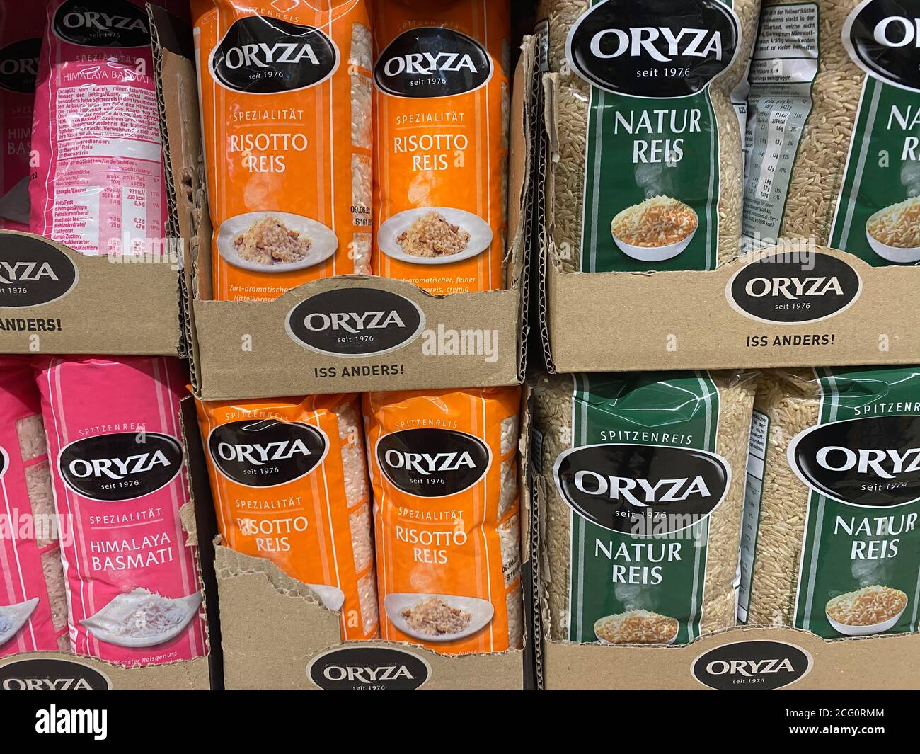 Rice packets hi-res stock photography and images - Alamy