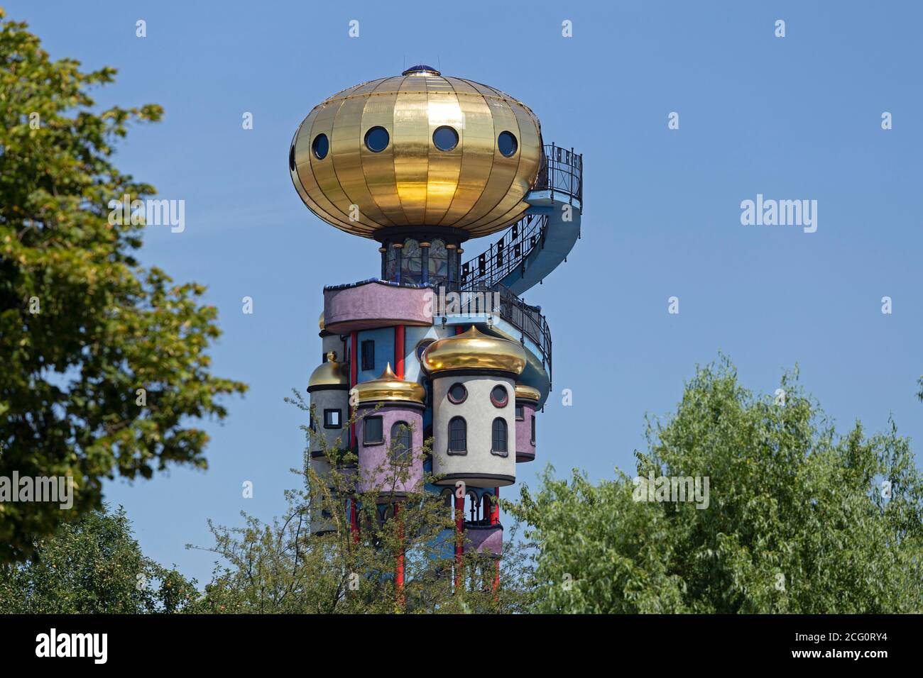 Kuchlbauer Tower, Kuchlbauer Brewery, Abensberg, Lower Bavaria, Germany ...