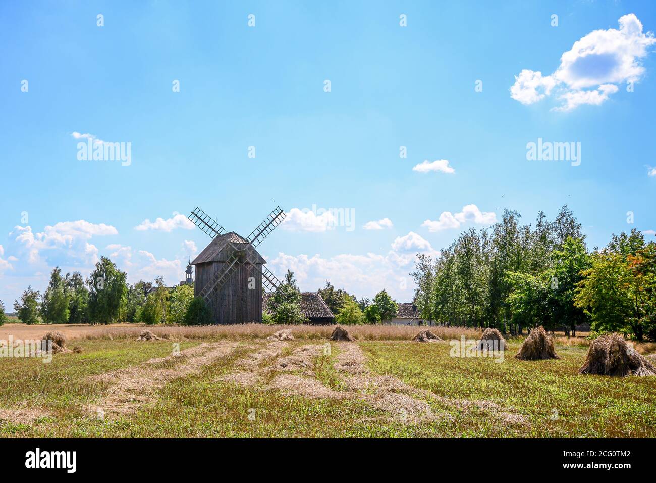 Old, historic rural buildings, Poland Stock Photo - Alamy