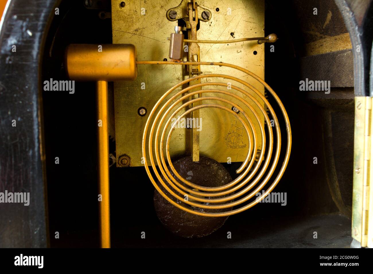 inside antique clock Stock Photo - Alamy