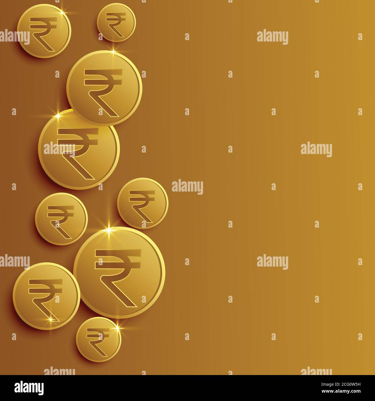Indian gold coins Stock Vector Images - Alamy