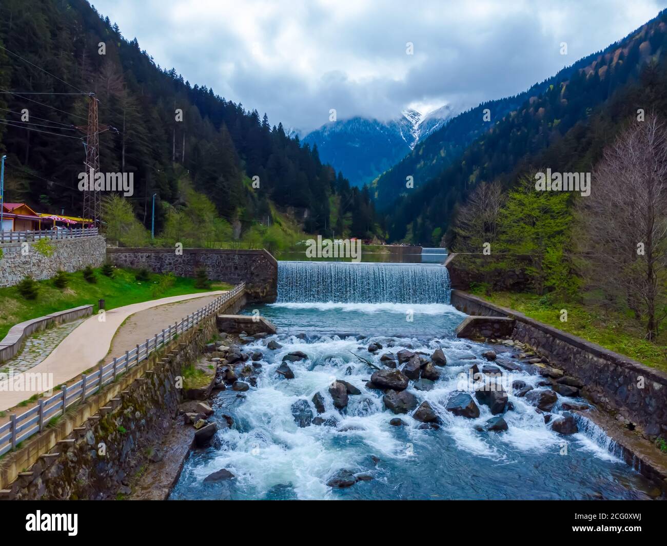 Beautiful natural landscape Uzungol in city of Trabzon Turkey Stock ...