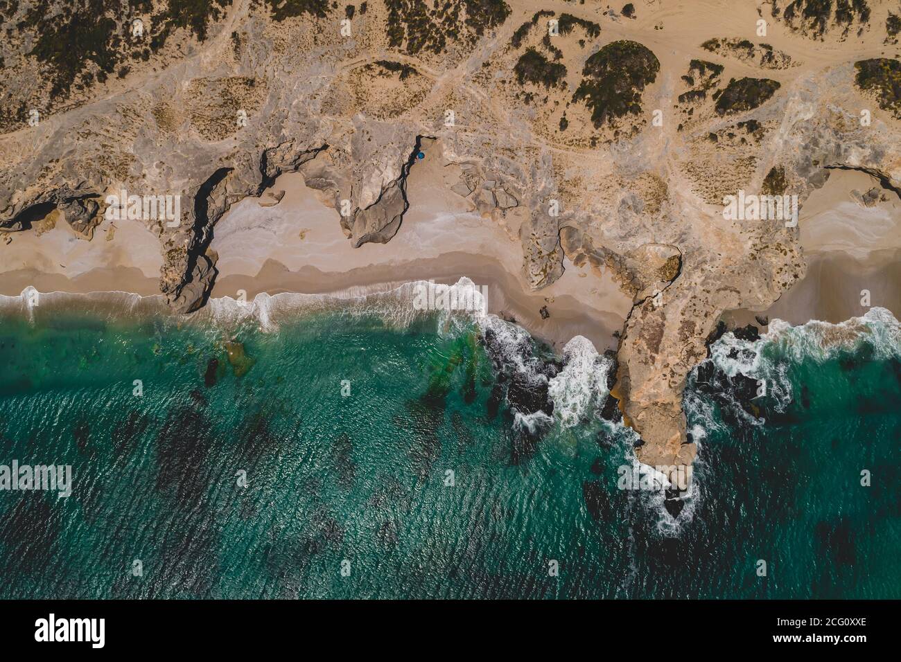 Drone along the beach hi-res stock photography and images - Alamy