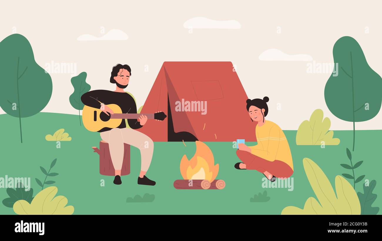 Tourism happy people enjoy Stock Vector Images - Alamy