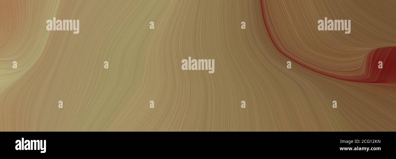 abstract dynamic horizontal header with pastel brown, brown and dark ...