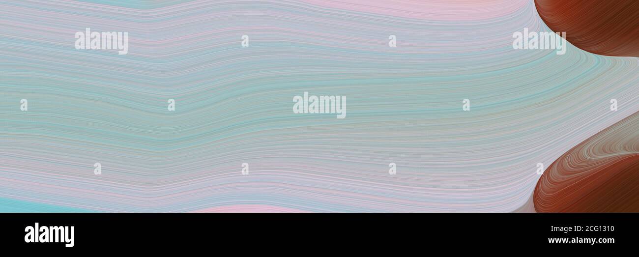 abstract decorative designed horizontal banner with ash gray, saddle ...
