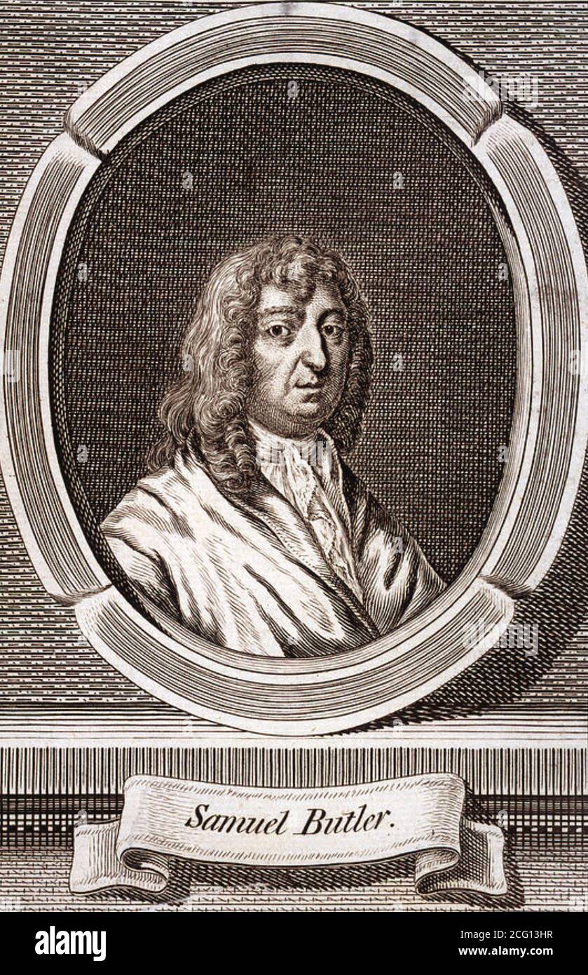 SAMUEL BUTLER (1613-1680) English poet and satirist Stock Photo - Alamy