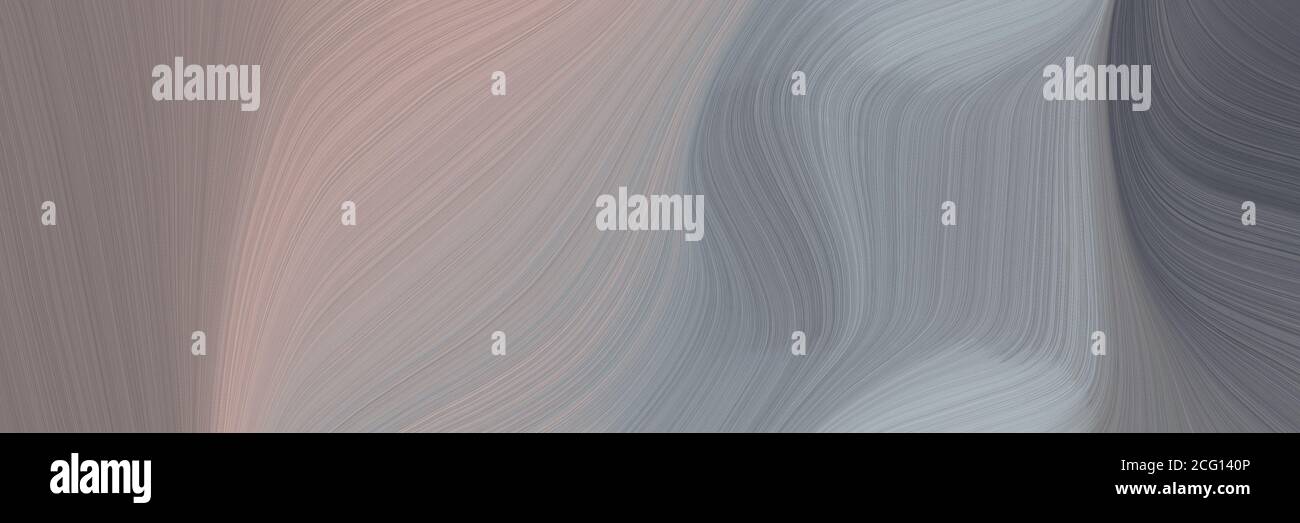 abstract flowing designed horizontal header with gray gray, dark gray ...