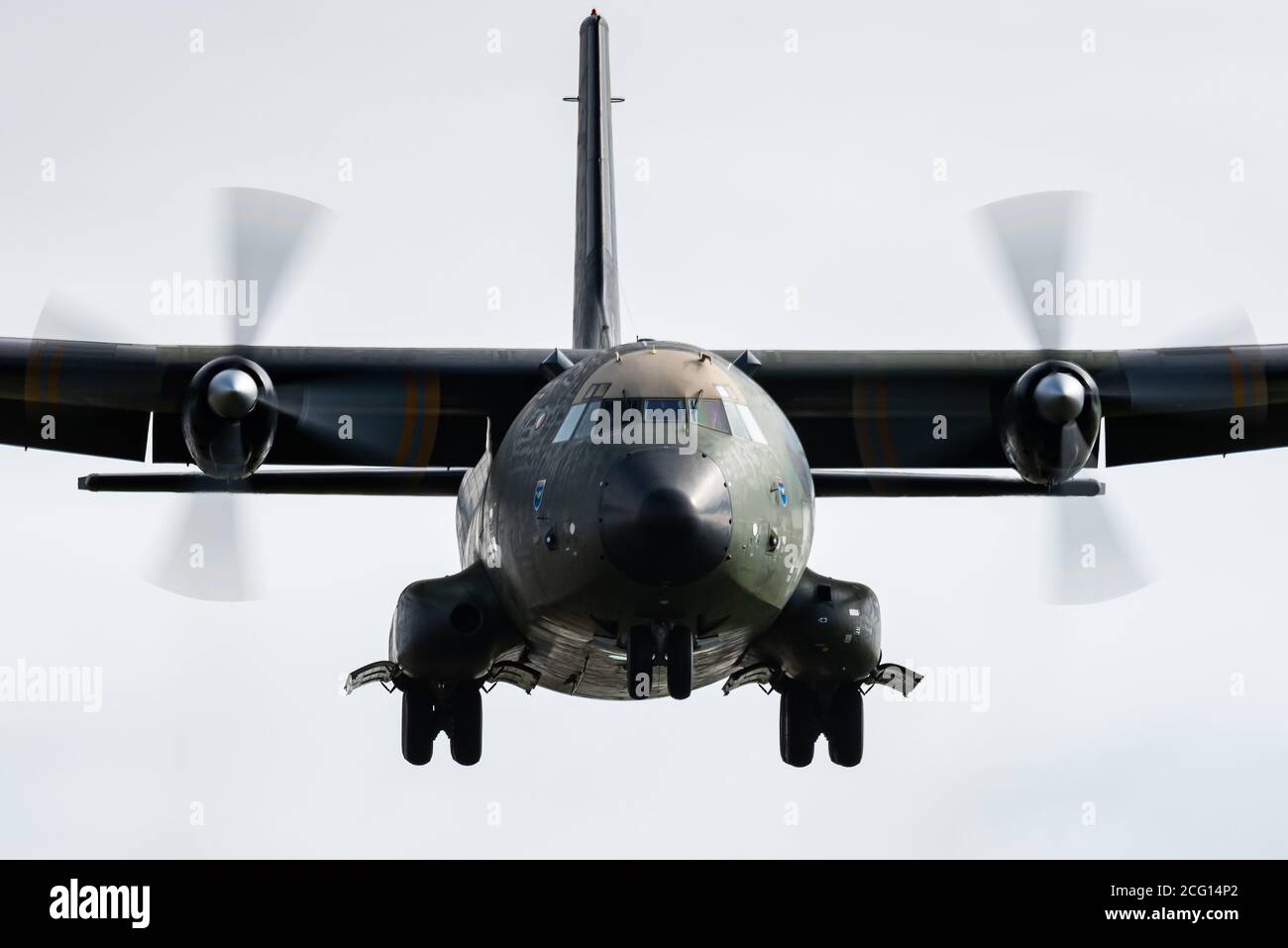 A Transall C-160 military transport aircraft of the German Air Force ...