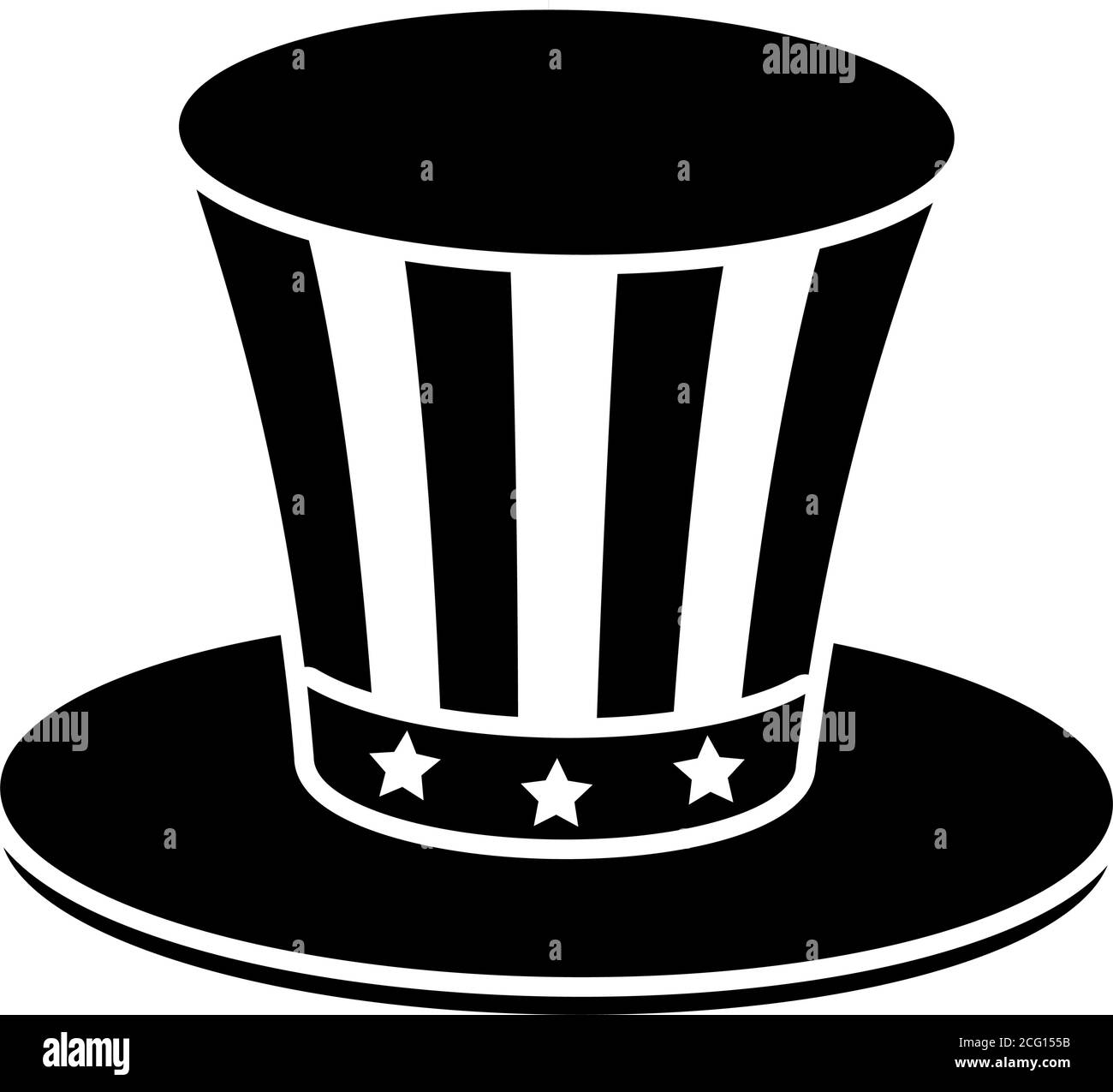 White Top Hat Vector