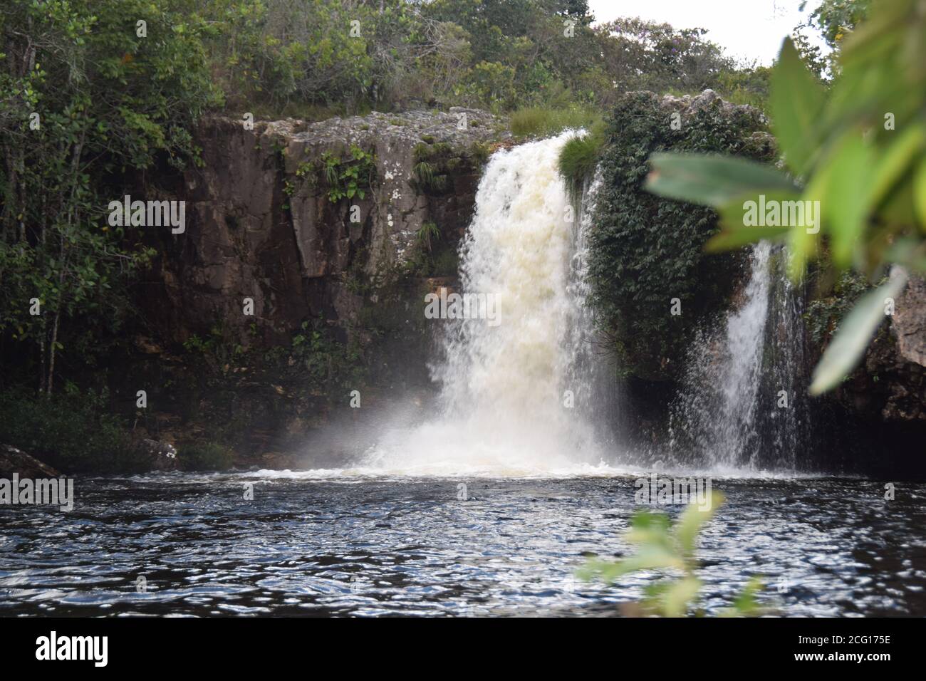 São Bento waterfall Goias state, Brazil Chapada dos Veadeiros water ...
