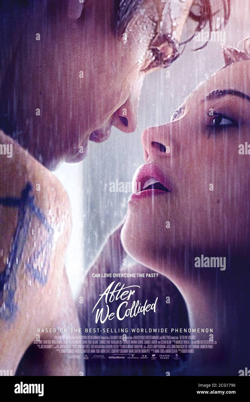 AFTER WE COLLIDED, US poster, from left: Hero Fiennes Tiffin, Josephine ...