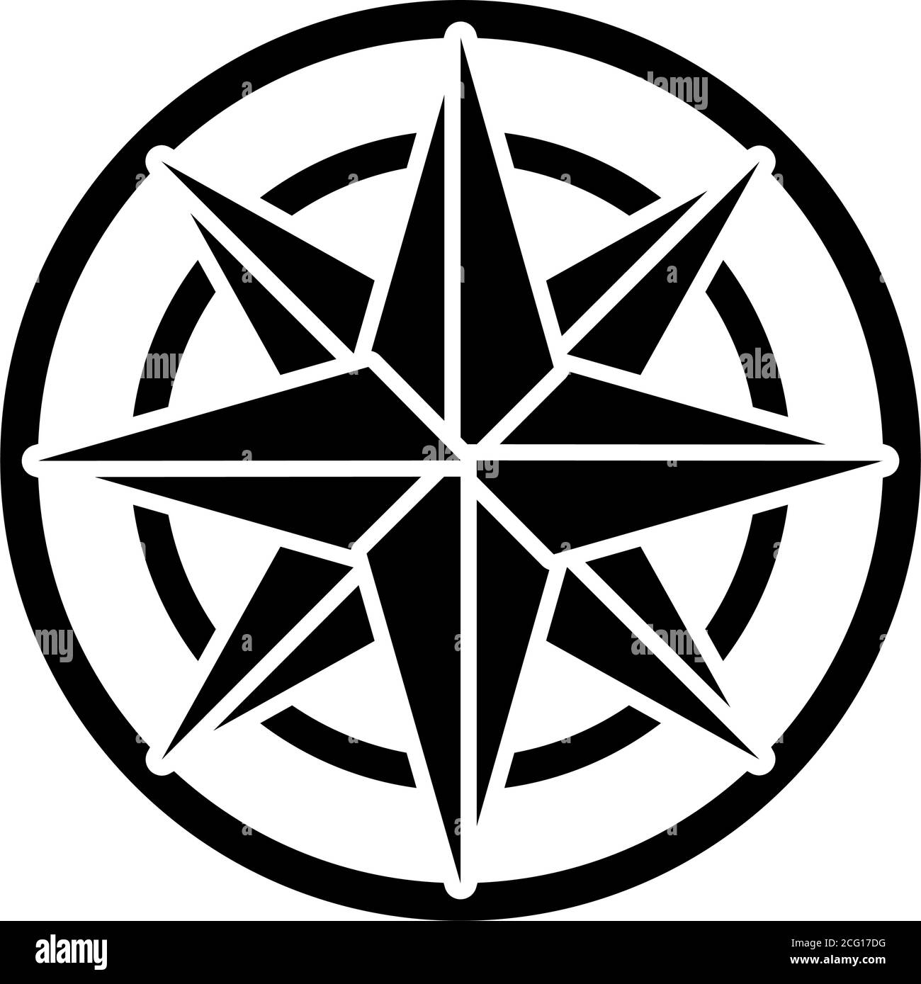 Compass Star Clipart
