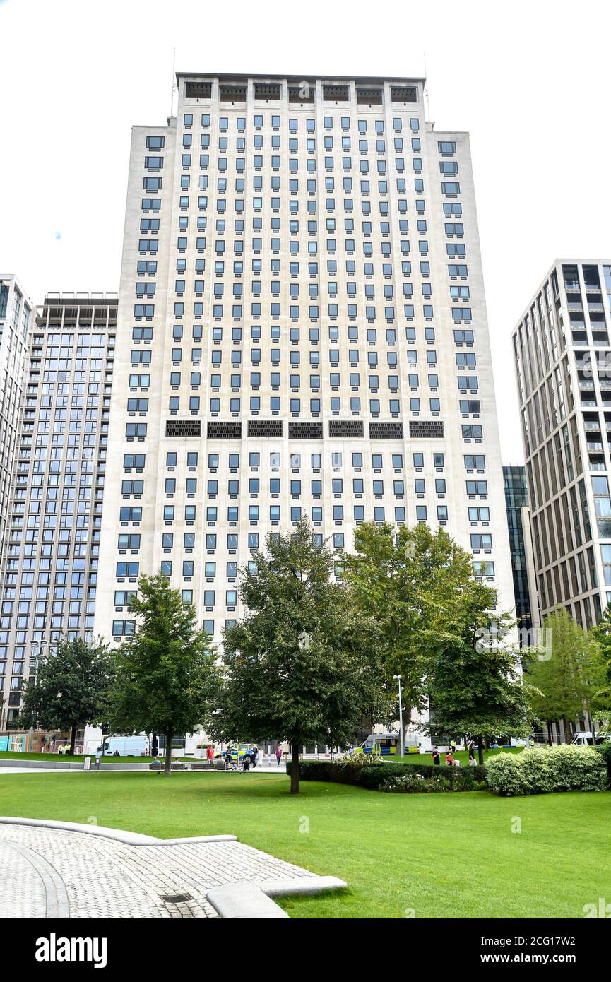 A view of the Shell Tower in London.Extinction Rebellion are trying to ...