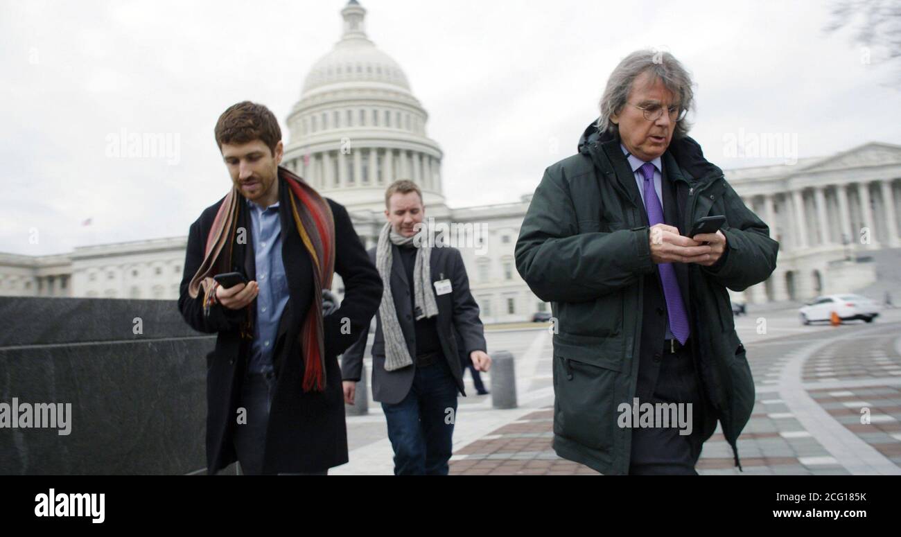 THE SOCIAL DILEMMA, from left: Tristan Harris, Sandy Parakilas, Roger ...