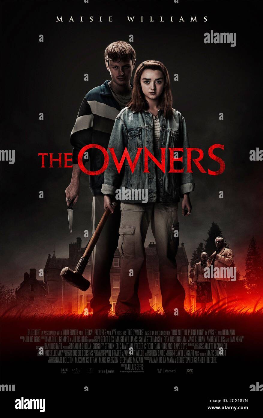 THE OWNERS, poster, from left: Ian Kenny, Maisie Williams, 2020. © RLJE ...