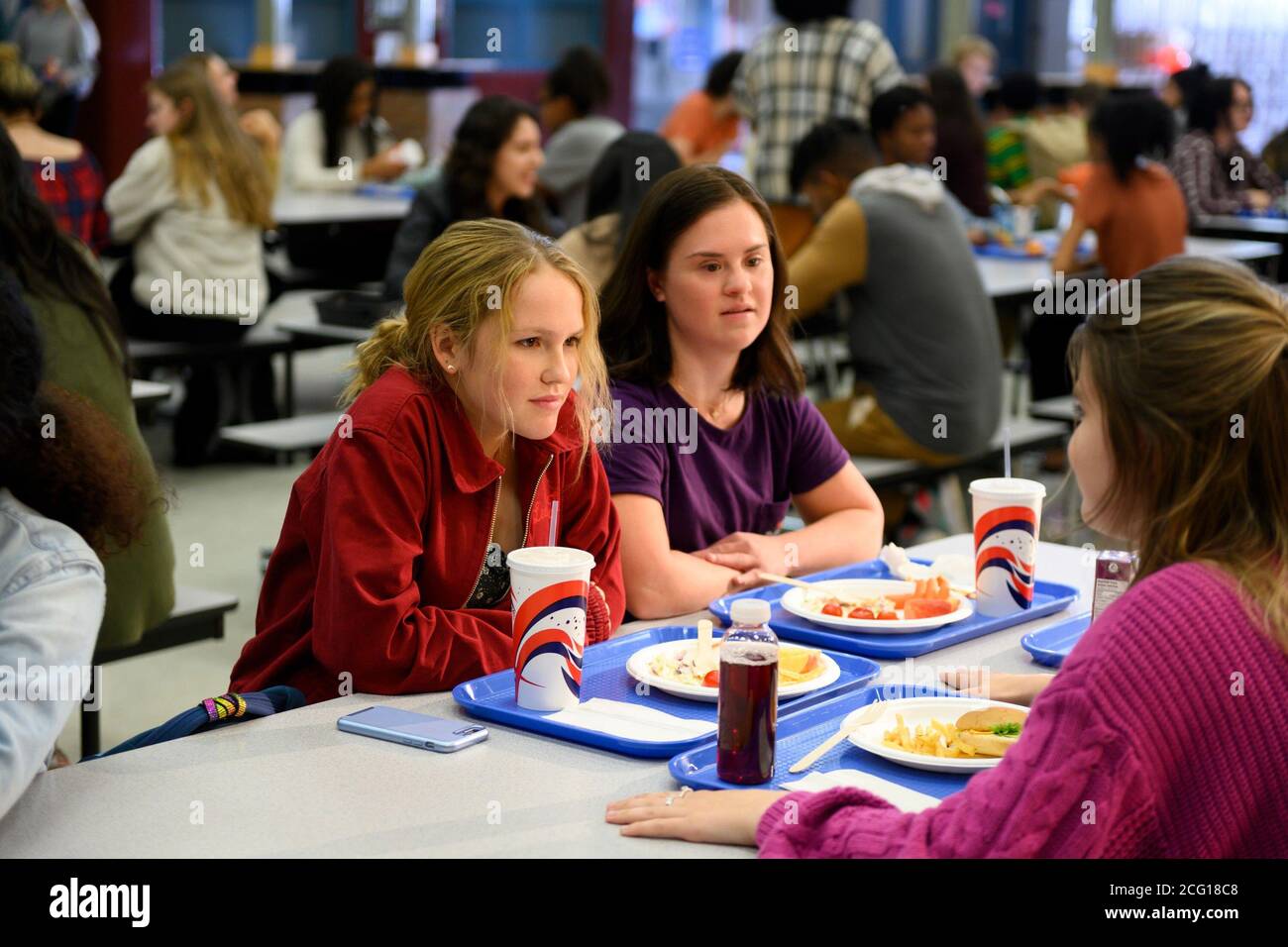 AWAY, from left: Talitha Eliana Bateman, Felicia Patti, Rhys Fleming ...