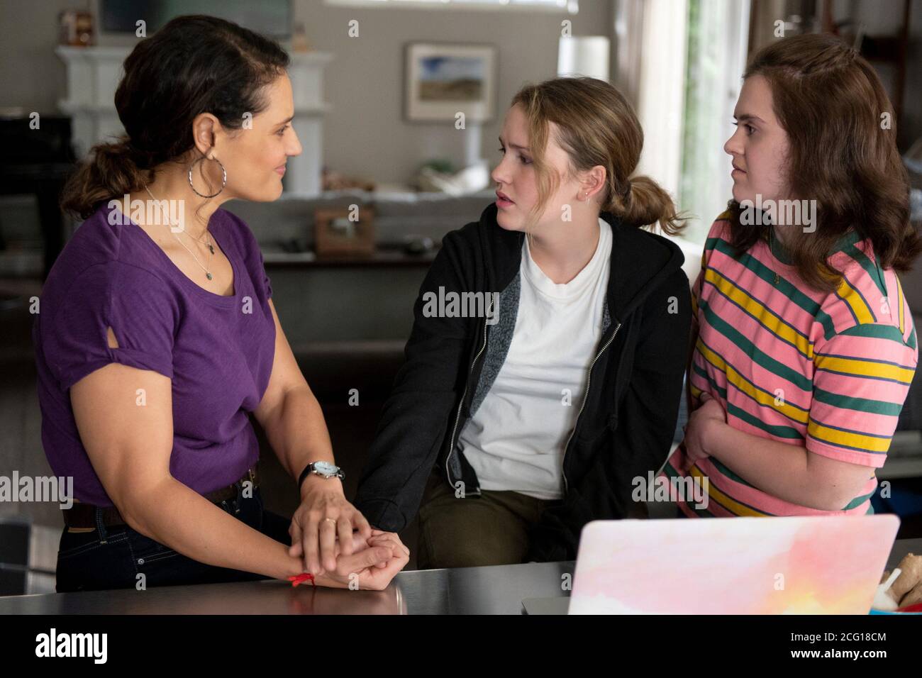 AWAY, from left: Monique Gabriela Curnen, Talitha Eliana Bateman ...