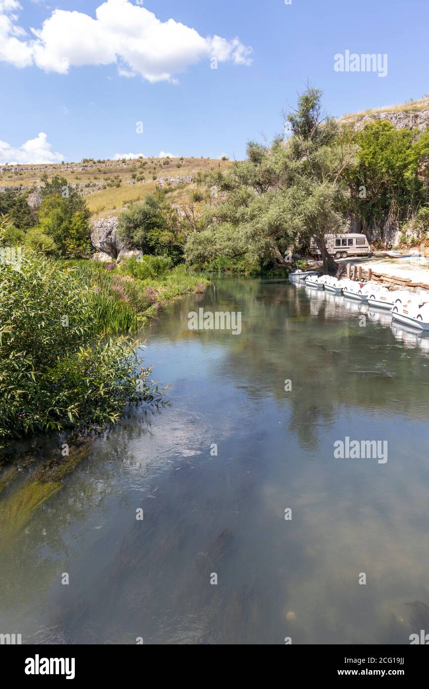 Iskar Panega Geopark along the Gold Panega River, Bulgaria Stock Photo ...