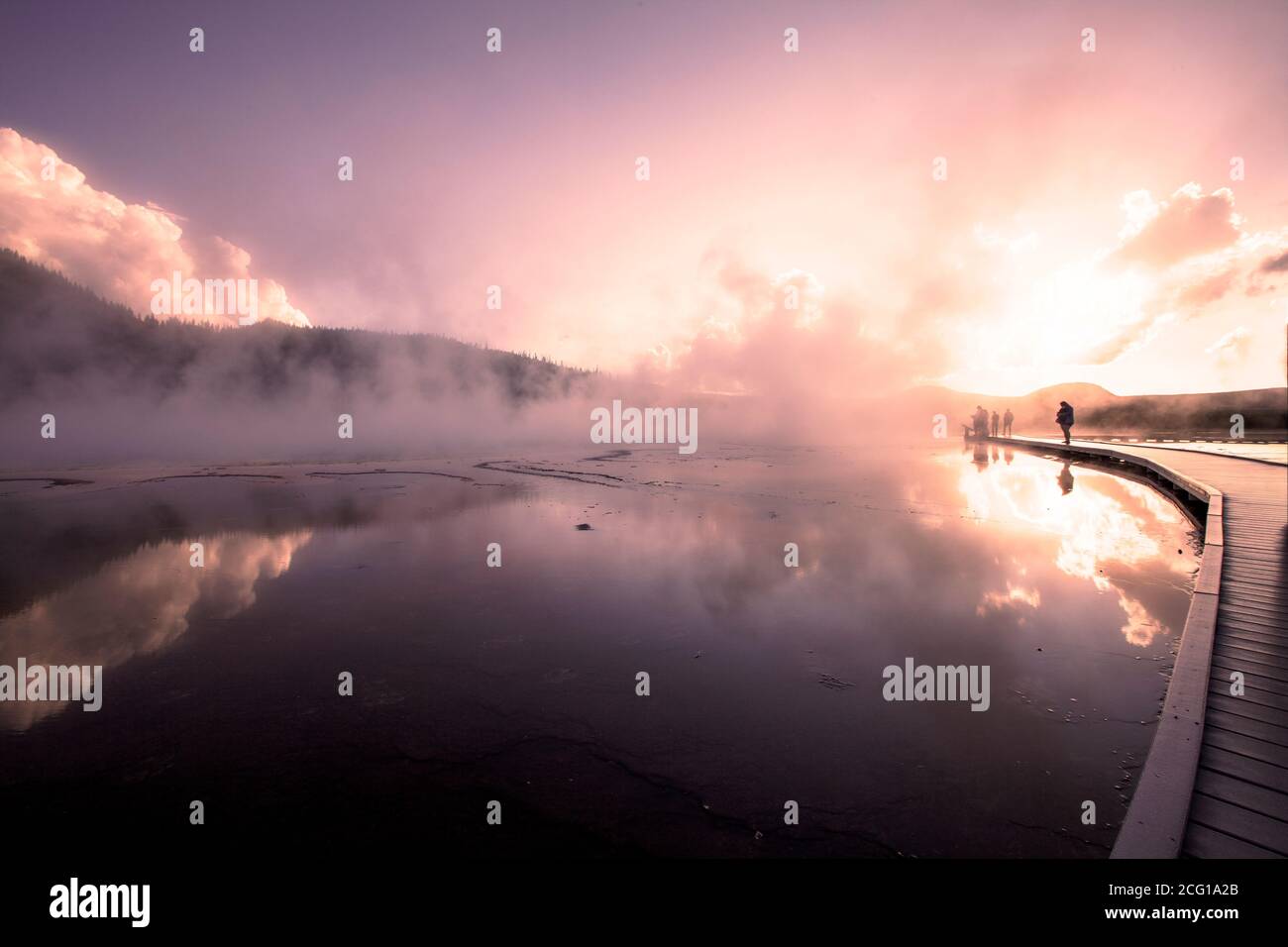 Yellowstone's Geysers and Thermal vents Stock Photo - Alamy