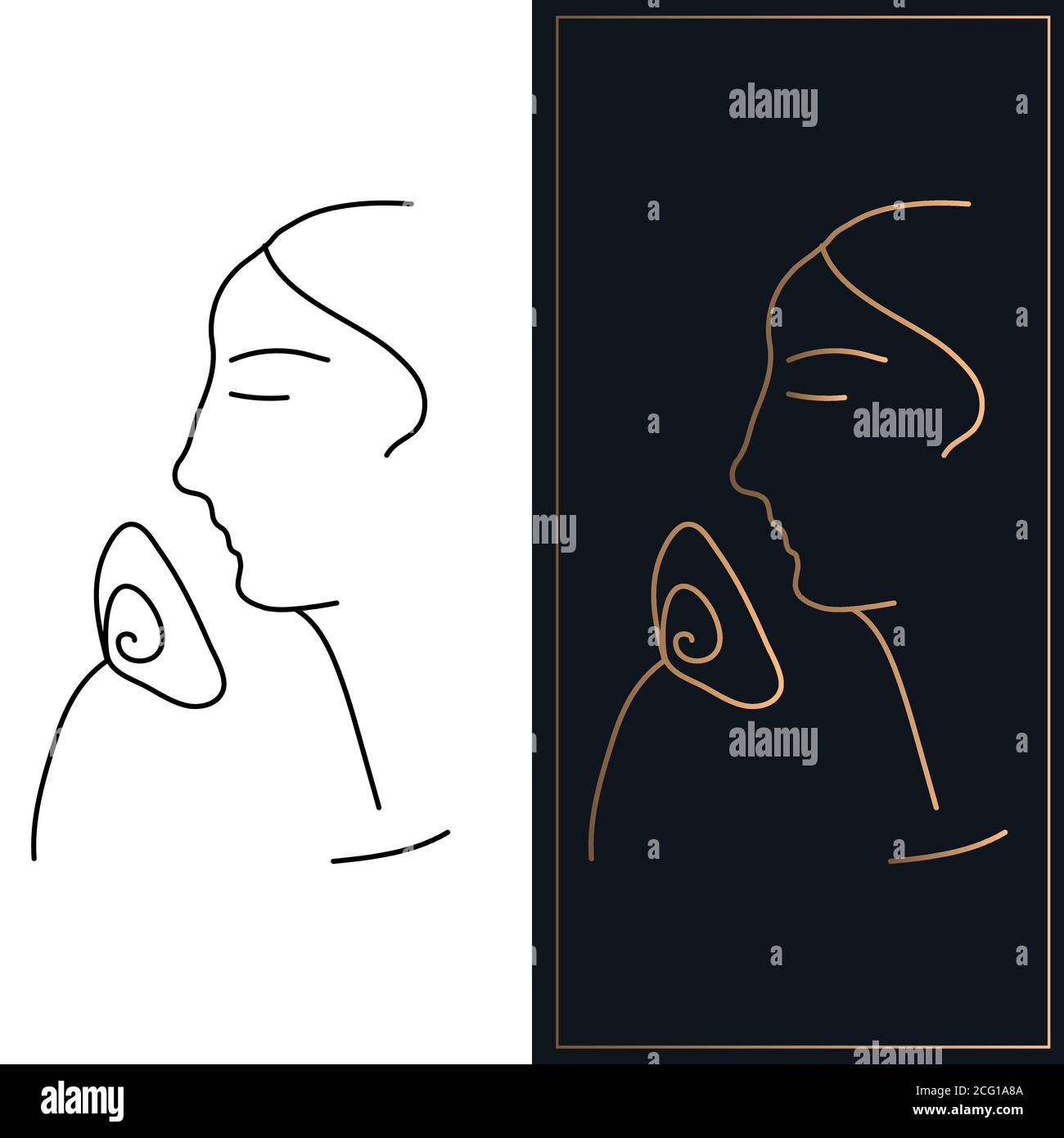 Girl smelling a flower vector illustration Stock Vector Image & Art - Alamy