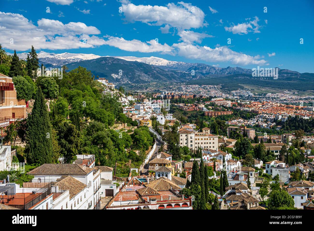 Granada hill hillside architecture buildings hi-res stock photography ...