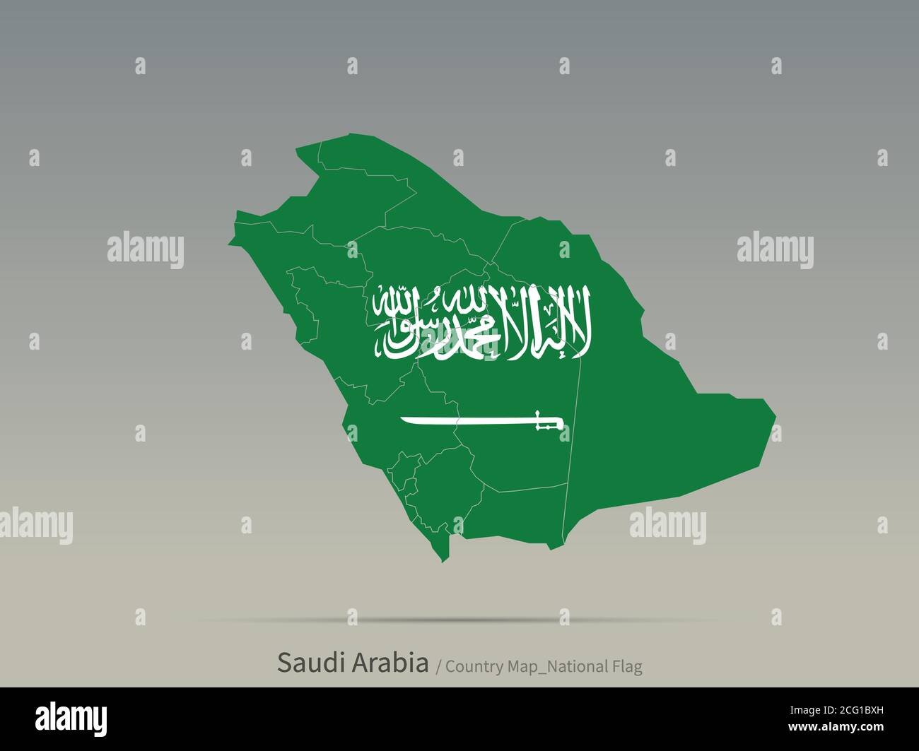 Saudi arabia map vector hi-res stock photography and images - Alamy