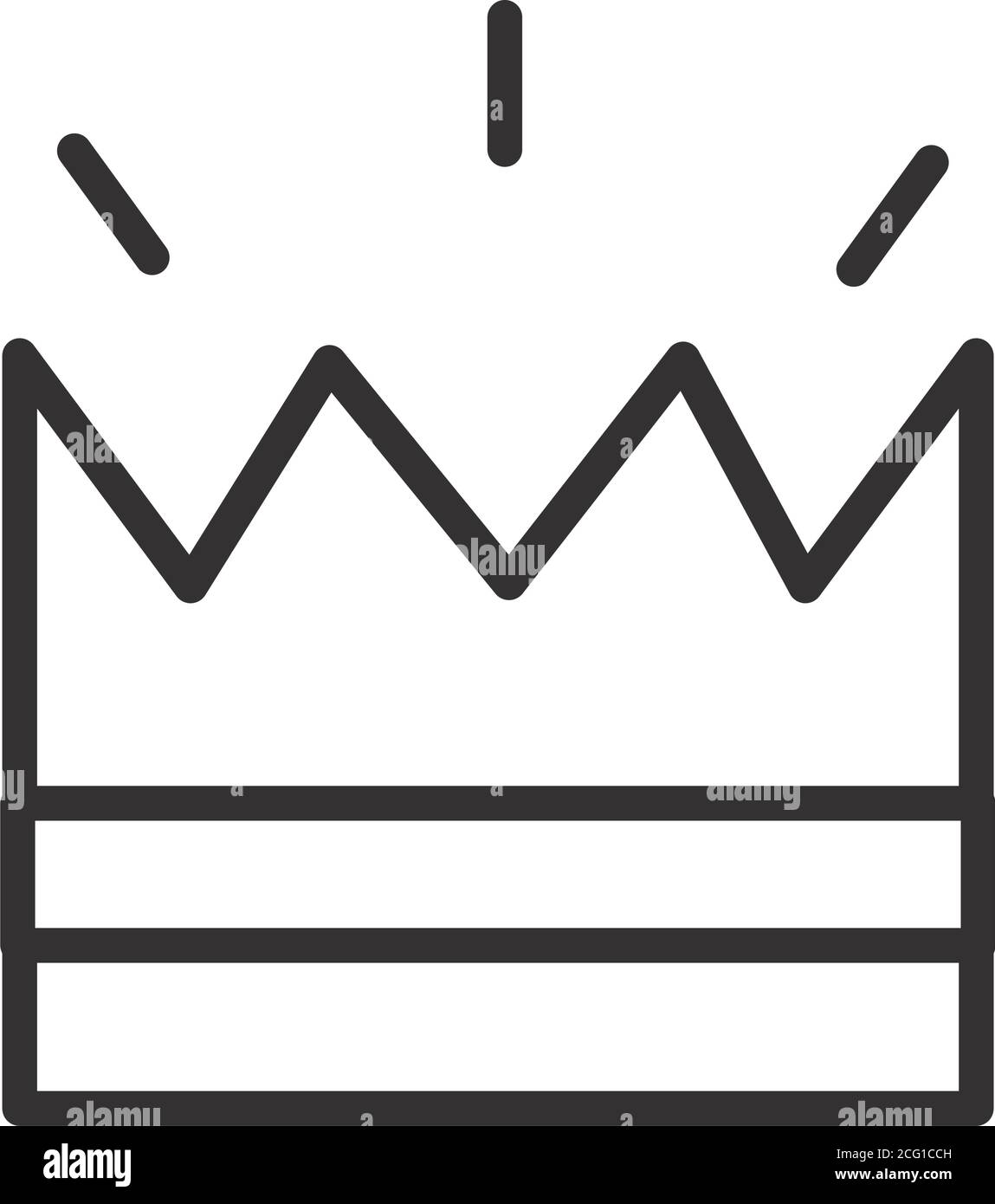 Crown pictogram icon Black and White Stock Photos & Images - Alamy