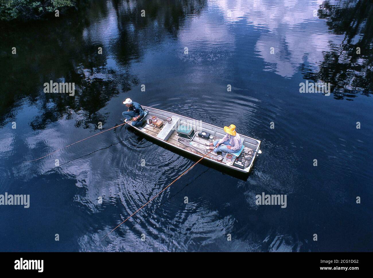 Bayou fishing in Louisiana Stock Photo - Alamy