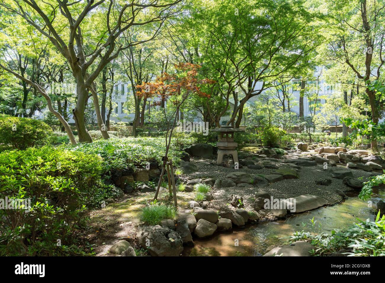 Takahashi Korekiyo Memorial Park, Minato-Ku, Tokyo, Japan Stock Photo ...